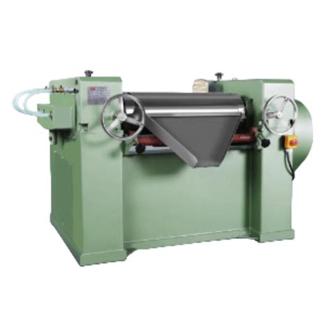 Lab Cold Hard Alloy Three Roller Mill With All Copper Baffle