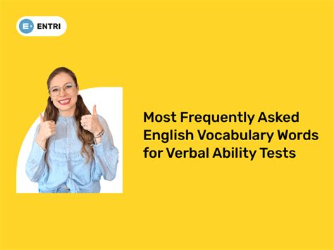 Most Frequently Asked English Vocabulary Words For Verbal Ability Tests