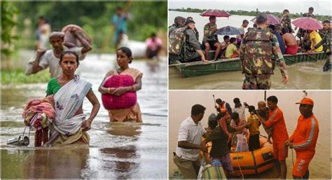 No Respite To Assam From Flood Fury Army Ndrf Act Swiftly Evacuating