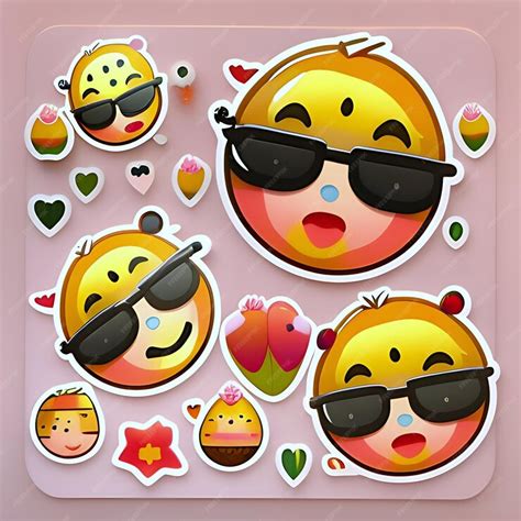 Premium Ai Image A Sticker Of A Blushing Emoticon Showing Sweet