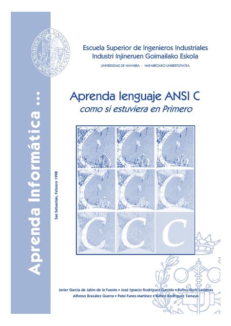 Aprenda Lenguaje Ansi C Como Si Estuviera En Primero Freelibros