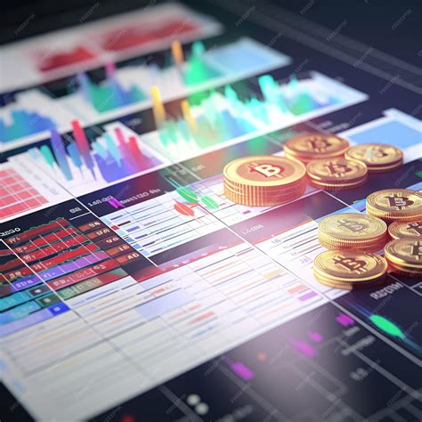 Premium Ai Image Cryptocurrency Data Charts White Background White Concept Art 3d Rendering