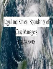 Legal And Ethical Boundaries Of Case Managers Pdf Legal And Ethical Boundaries Of Case