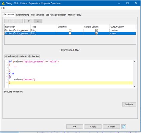 Checking On A Column Concatenate Values Of Two Other Columns Knime