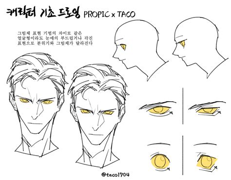 타코작가 On Twitter 그림체 표현 기법의 차이이며 눈매의 부드럽거나 각진 표현으로 분위기와 그림체 느낌이 달라진다 3cwpbcojla