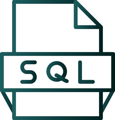 Sql File Format Icon Vector Art At Vecteezy
