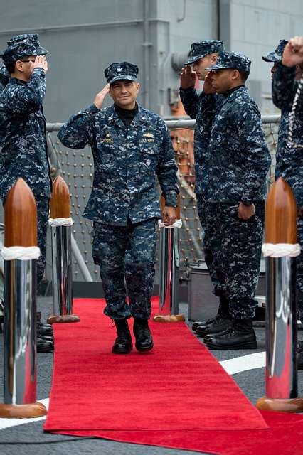 Capt Robert Tortora Commanding Officer Of The Guided Missile Cruiser