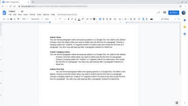 How To Make Your Google Docs Easier To Read Using Indents And Spacing TechRepublic