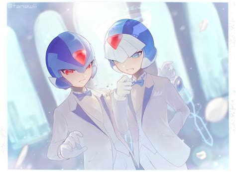 X Cyber Elf X And Copy X Mega Man And 1 More Drawn By Tanewiii