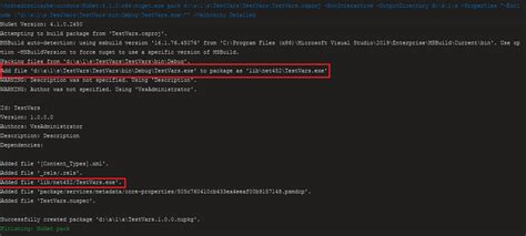 Passing Nuget Pack Arguments In Azure Devops Build Pipeline Stack