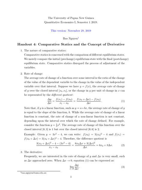Note 4 Pdf Derivative Function Mathematics