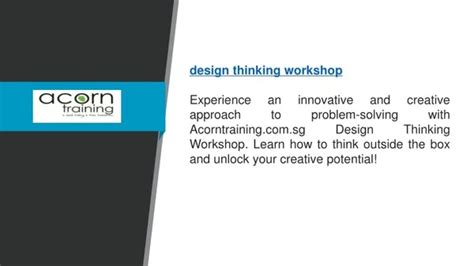 Ppt Design Thinking Workshop Sg Powerpoint Presentation Id 12584742