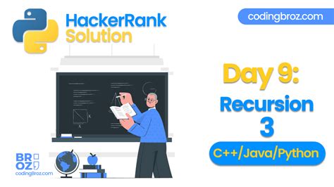 Day 9 Recursion 3 30 Days Of Code Hackerrank Solution Codingbroz