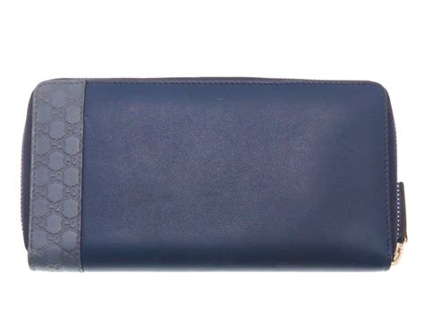 Gucci グッチ マイクログッチシマ ラウンド長財布 ブルー ネイビー 307993【431】】 の購入なら「質」の大黒屋（公式）