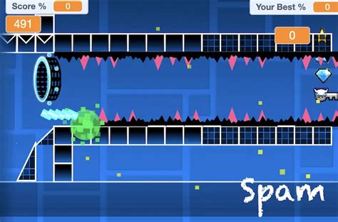 Geometry Dash Spam Play Geometry Dash Spam Game Online