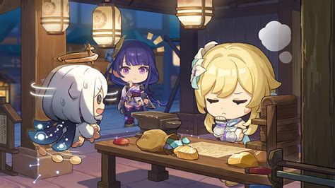 Lumine Raiden Shogun And Paimon Genshin Impact Danbooru