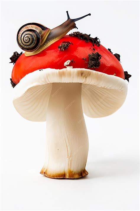 Premium Ai Image Red Mushroom Isolated On Whiite Background Cutout