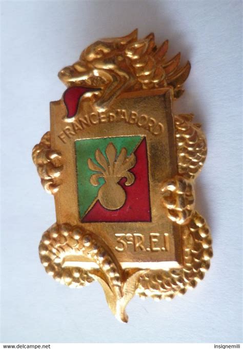 Armée de terre INSIGNE REI REGIMENT ETRANGER D INFANTERIE INDOCHINE LEGION AB PARIS R