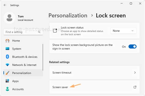 Windows 11 Enable Screen Saver Password Recovery
