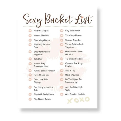 Raunchy Rod — 10 Things To Put On Your Sex Bucket List
