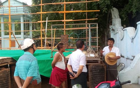 မြန်မာ့ရိုးရာယဉ်ကျေးမှု မဟာသင်္ကြန်ပွဲတော် ရေကစားမဏ္ဍပ်နှင့် ဖျော်ဖြေရေးမဏ္ဍပ် တည်‌ဆောက်နေမှုမ