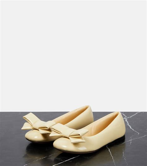 Loewe Puffy Patent Leather Ballet Flats Loewe