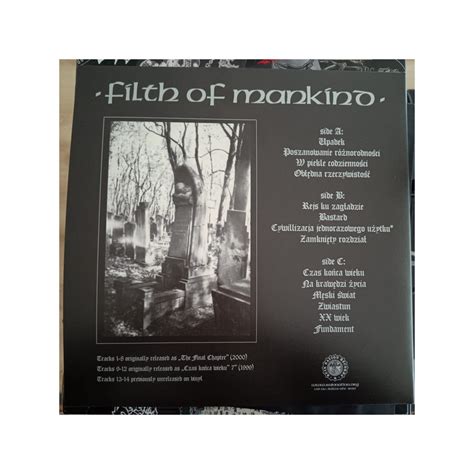Filth Of Mankind The Final Chapter 2lp Enigmatic Records
