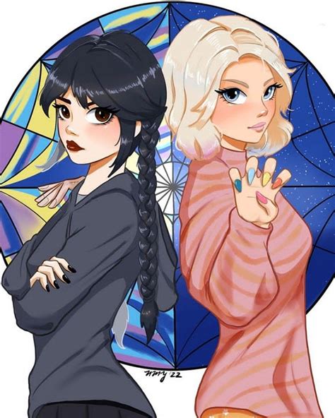 Wednesday And Enid Menininhas Fofinhas Wandinha Addams Vandinha