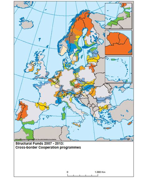 Overview Of Cross Border Cooperation Programmes Period 2007 2013 © Download Scientific Diagram