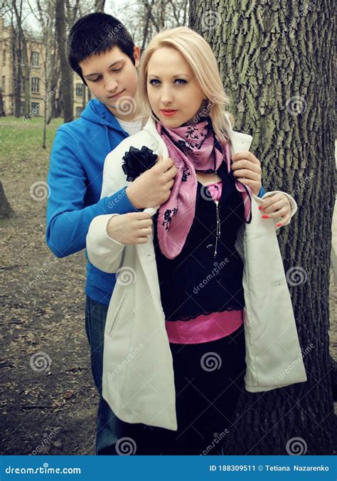 Couple Of Younger Man And Older Girl Stock Image Image Of Lifestyle