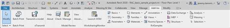 rvtsamples loaded all revit 2020 external commands