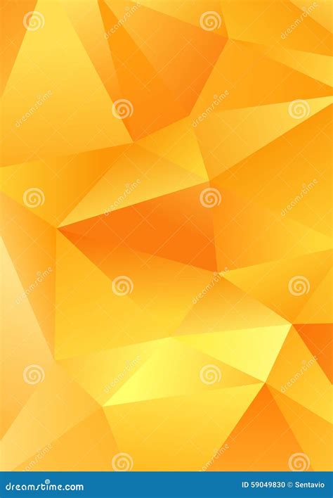 La Triangle Polygonale Forme Le Calibre Jaune Abstrait De Fond De