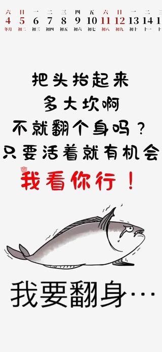咸鱼翻身壁纸 咸鱼翻身手机壁纸 咸鱼翻身手机动态壁纸 元气壁纸