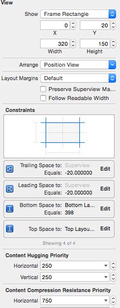 Ios Xcode 7 Misplaced Views Warning For View In Storyboard Stack