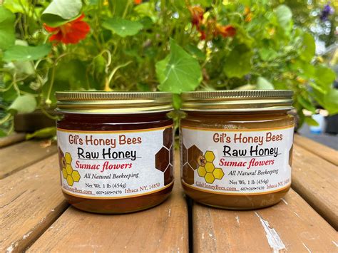 Sumac Honey 1lb Jar Gils Honey Bees