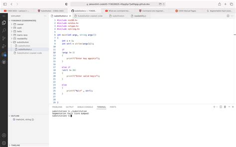Why Am I Getting Segmentation Fault Rcs50