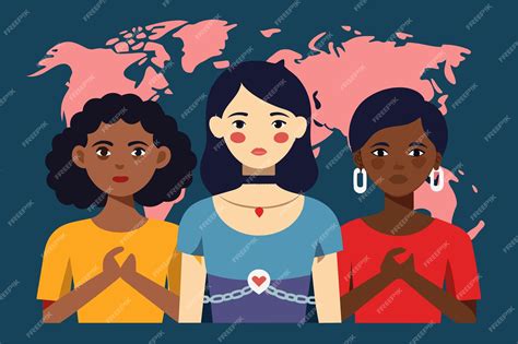 Three Women Stand United Against Human Trafficking On World Day Against