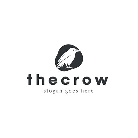 Premium Vector Crow Vector Logo Design