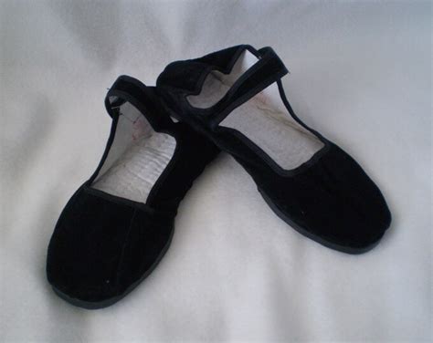 Mary Jane Vintage Black Velvet Chinese Mary Jane Shoes With Etsy