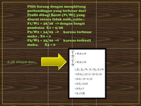 ppt tugas uas logika and algoritma knapsack problem metode greedy