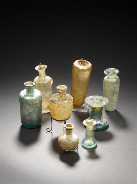 Bonhams A Group Of Eight Roman Glass Vessels 8