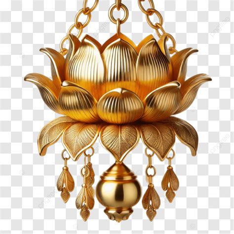 맑은 배경에 고립된 금속 디자인의 황금 연꽃 맑은 배경에 고립된 금속 디자인의 황금 연꽃 금속 디자인의 황금 연꽃 로터스