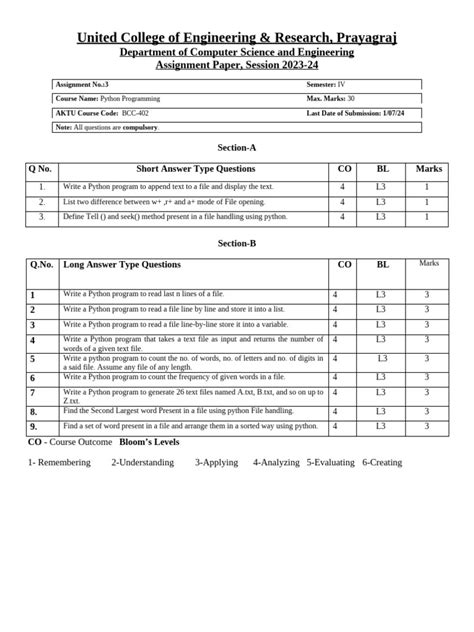 Assignment 4 Based On File Io Pdf