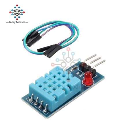 Diy Kit Dht11 Digital Temperature Humidity Sensor With 3 Pin Dupont Wire Dht 11 Sensor Module