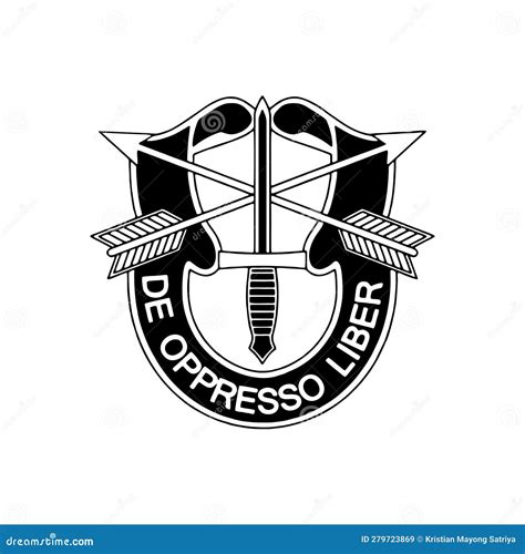 Emblem Of Us Army Special Forces Groups Green Berets De Oppresso Liber