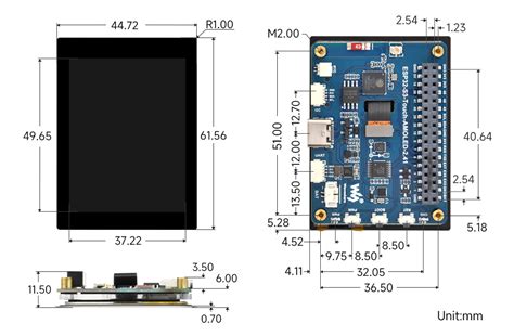 esp32 s3 2 41inch amoled touch display dev board 600×450 32 bit lx7 accelerometer and
