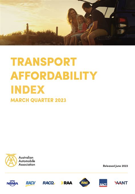 Transport Affordability Index Australian Automobile Association