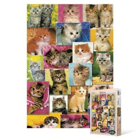 Puzzlesarang 500피스 직소퍼즐 귀여운 냥이 패밀리 핫트랙스