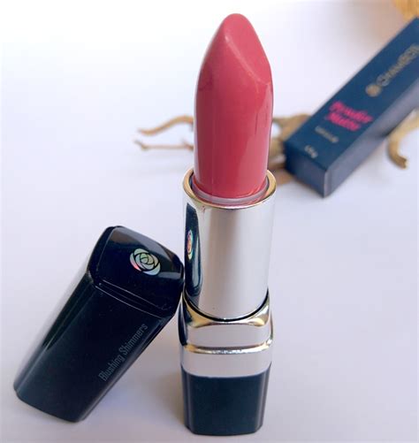 Blushing Shimmers: Chambor Powder Matte Lipstick-Sugar Pink Review ...