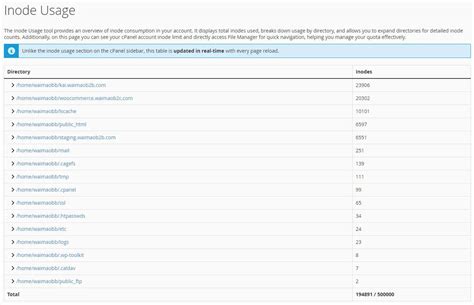 CPanel 中主机磁盘和 Inode 使用情况查看教程 歪猫跨境 WaimaoB2C